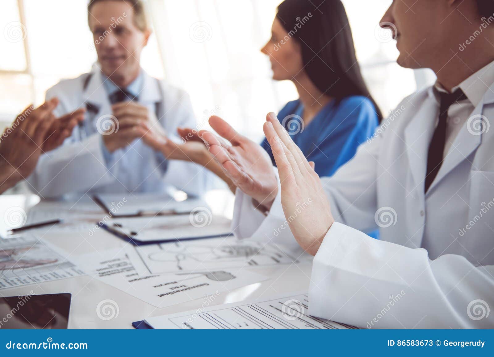 Medical Doctors at the Conference Stock Image - Image of caucasian ...