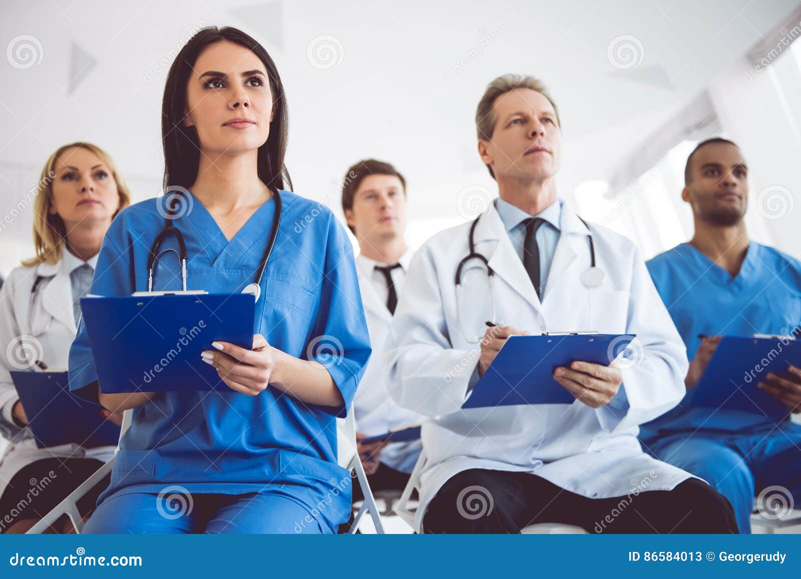 Medical Doctors at the Conference Stock Image - Image of american ...
