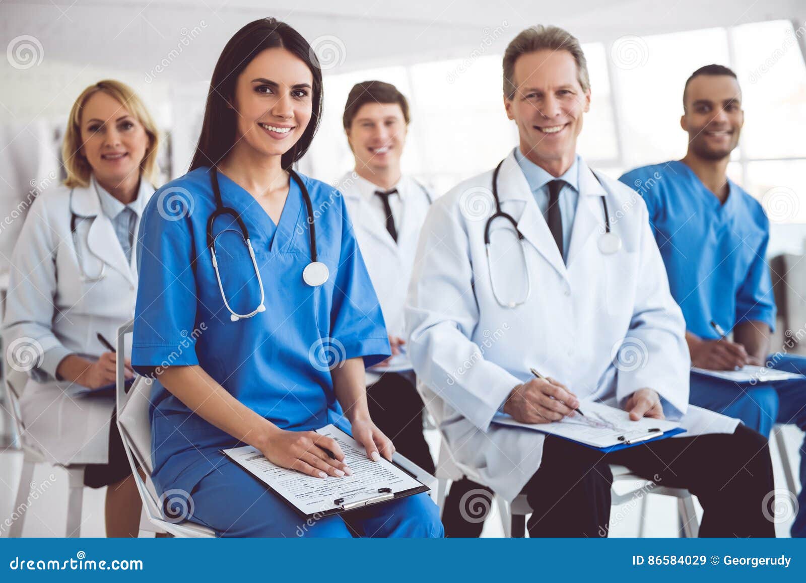 Medical Doctors at the Conference Stock Image - Image of disease ...