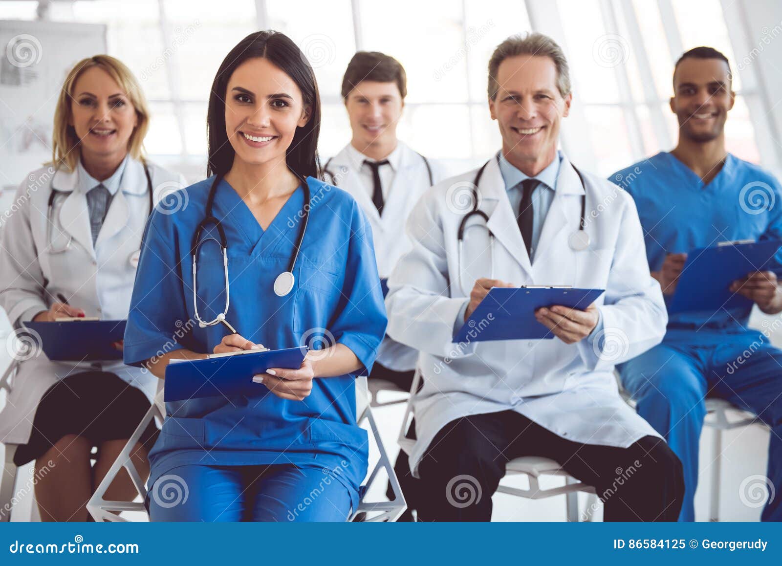 Medical Doctors at the Conference Stock Image - Image of care, american ...