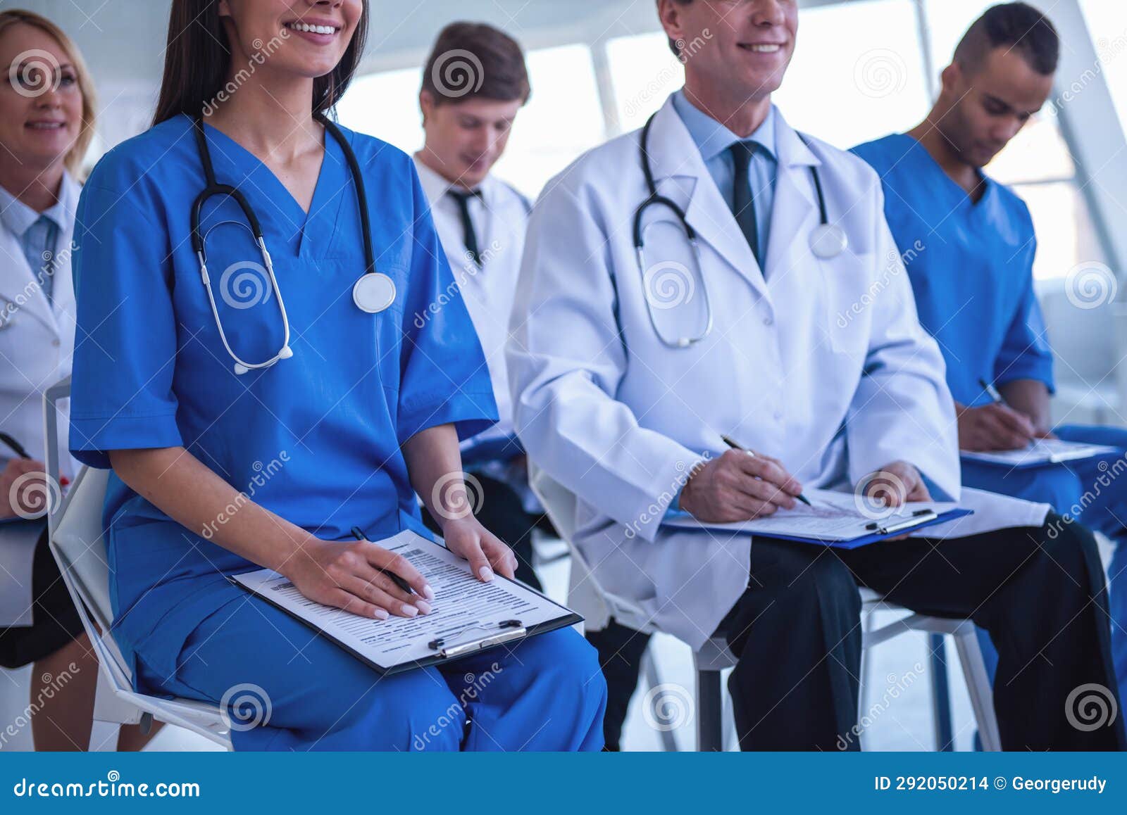 Medical Doctors at the Conference Stock Photo - Image of afro, medical ...