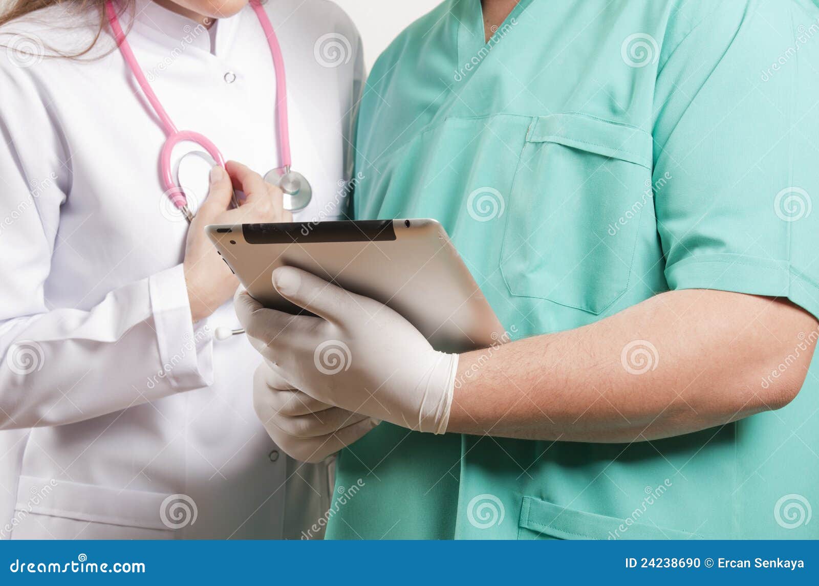 Medical Doctors Looking at Tablet Pc Stock Photo - Image of people ...