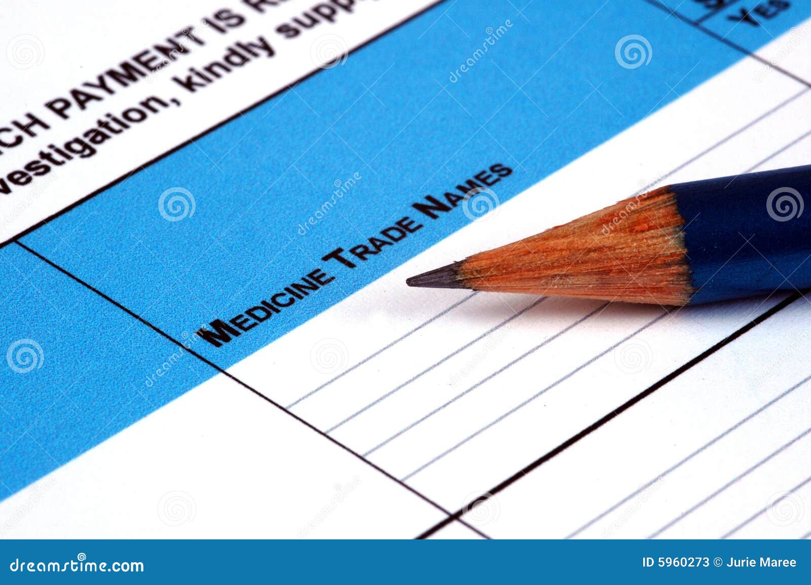 Medical Document. stock image. Image of writing, information - 5960273