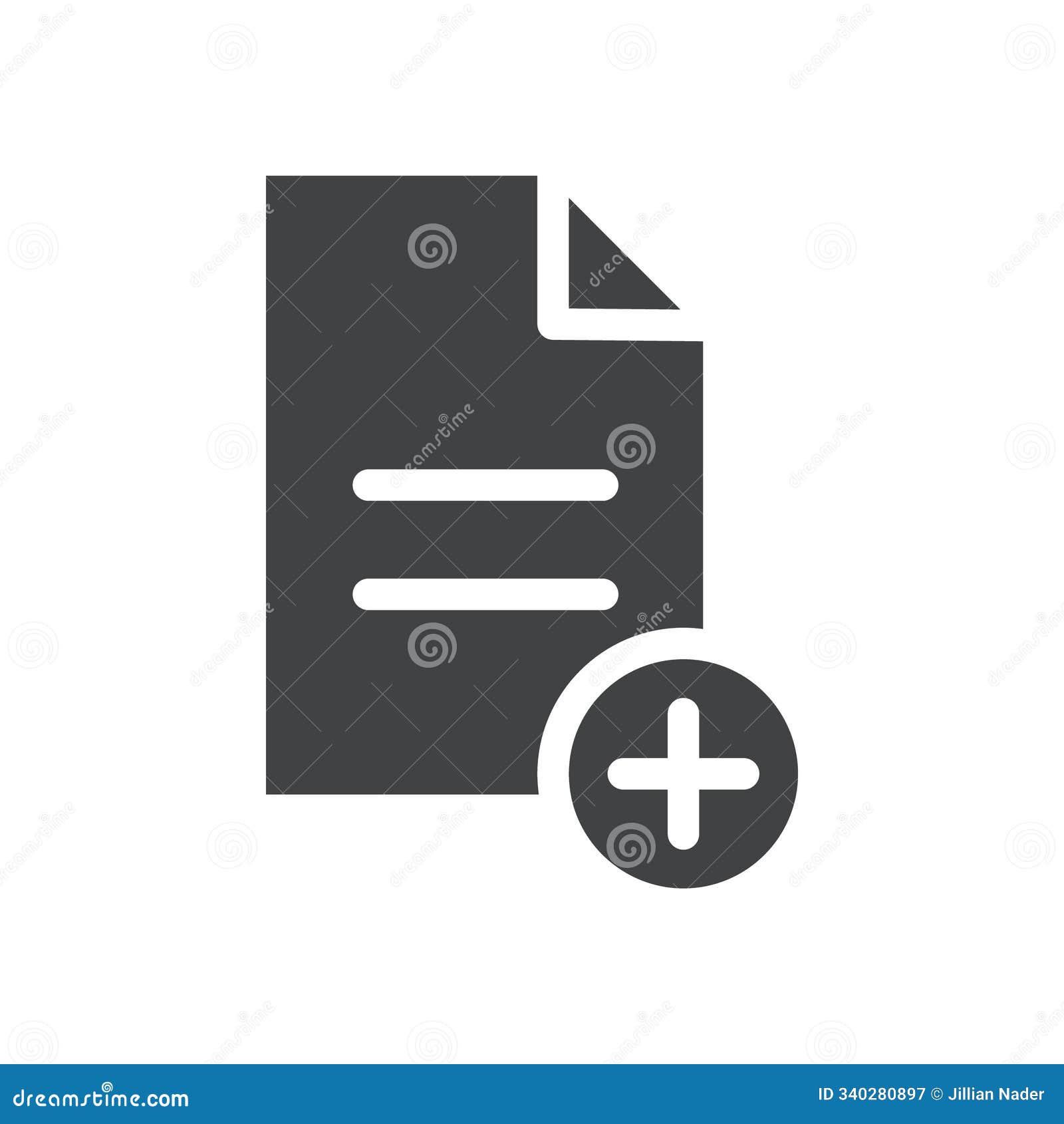 Medical Document File Icon Simple Vector Symbol Stock Vector ...