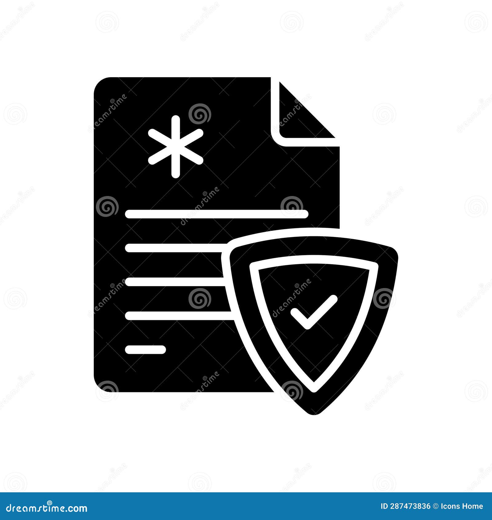 Medical Document with Protection Shield, Health Insurance, Medical ...