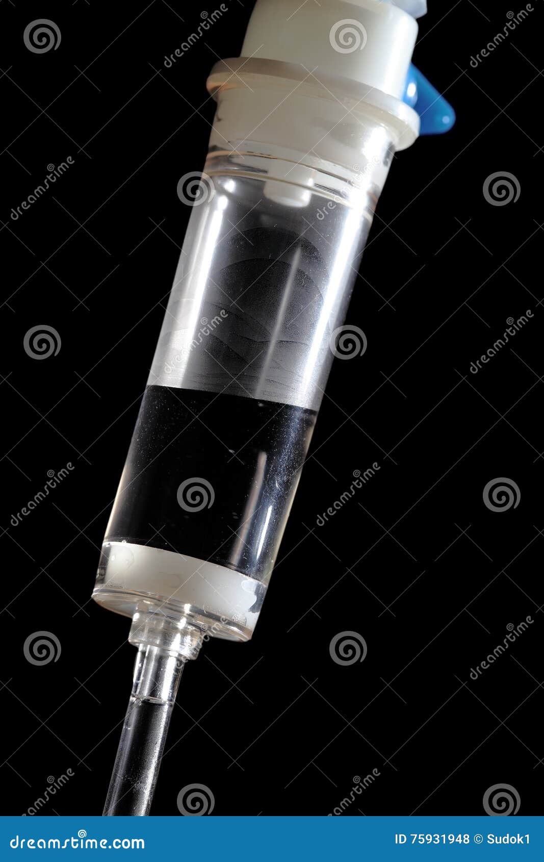 Medical Drip with Transparent Solution Stock Photo - Image of clinic ...
