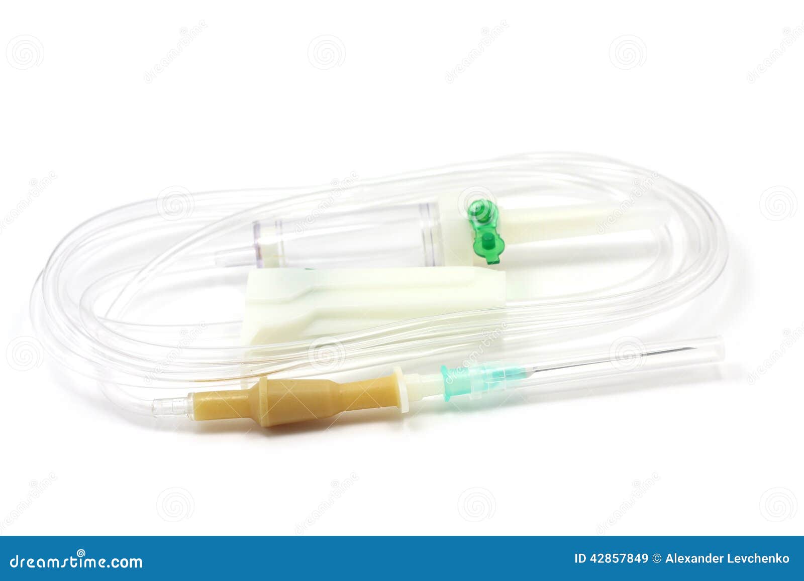 Medical Dripper Isolated on White Stock Image - Image of isolated ...