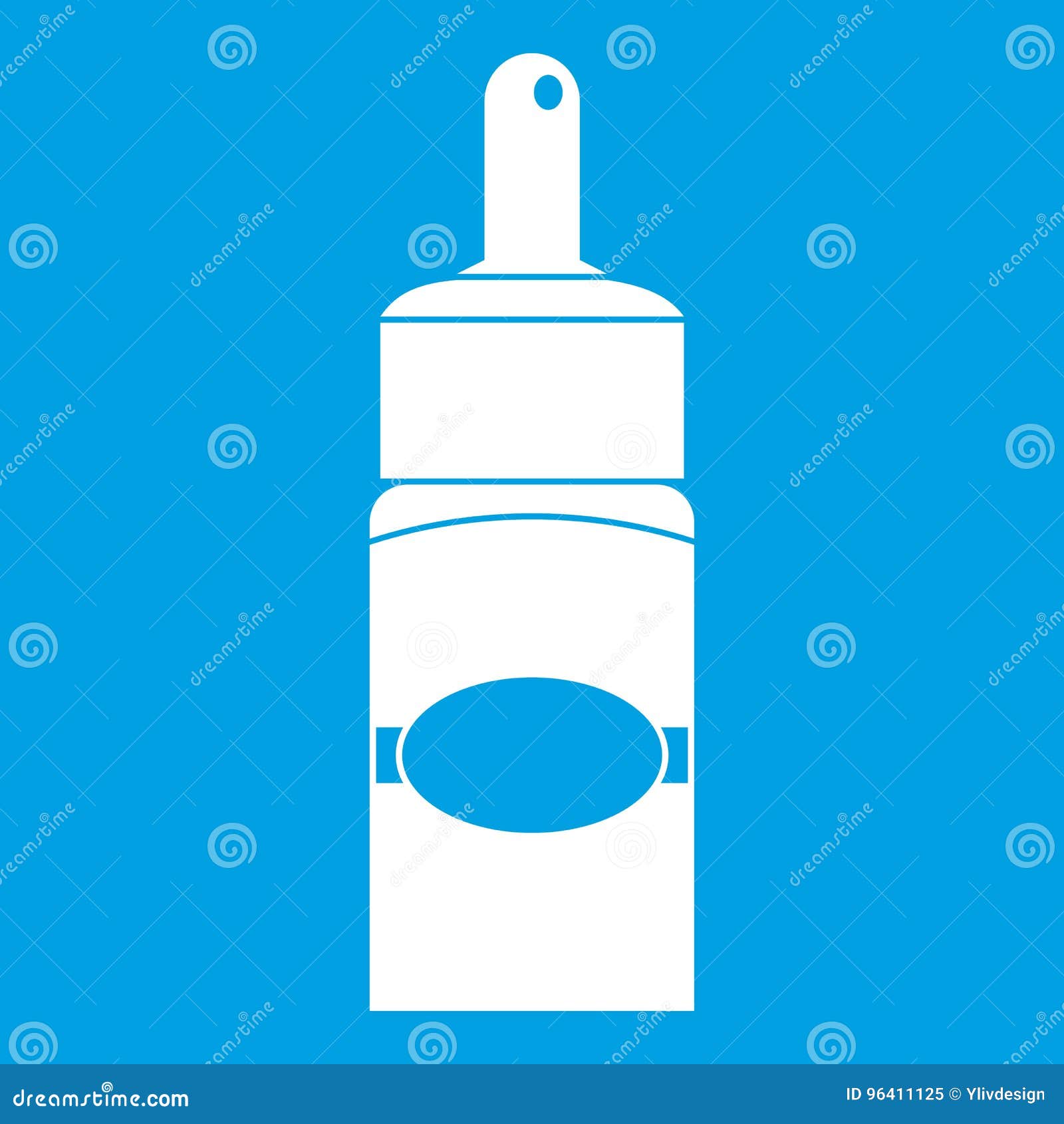 Medical drops icon white stock vector. Illustration of fluid - 96411125