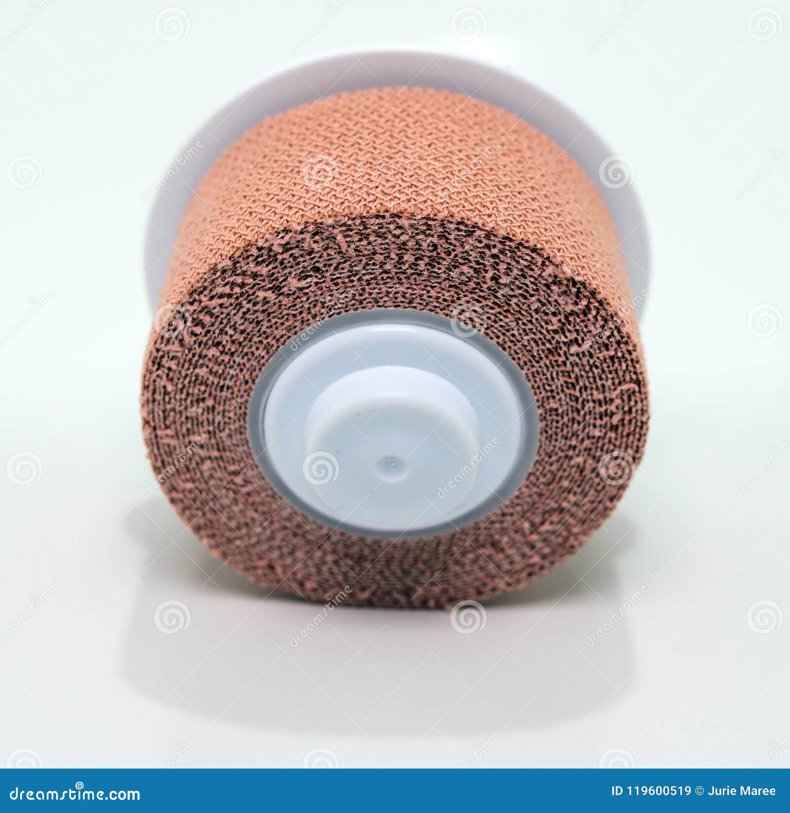 Elastic plaster, on white. stock image. Image of treatment - 119600519