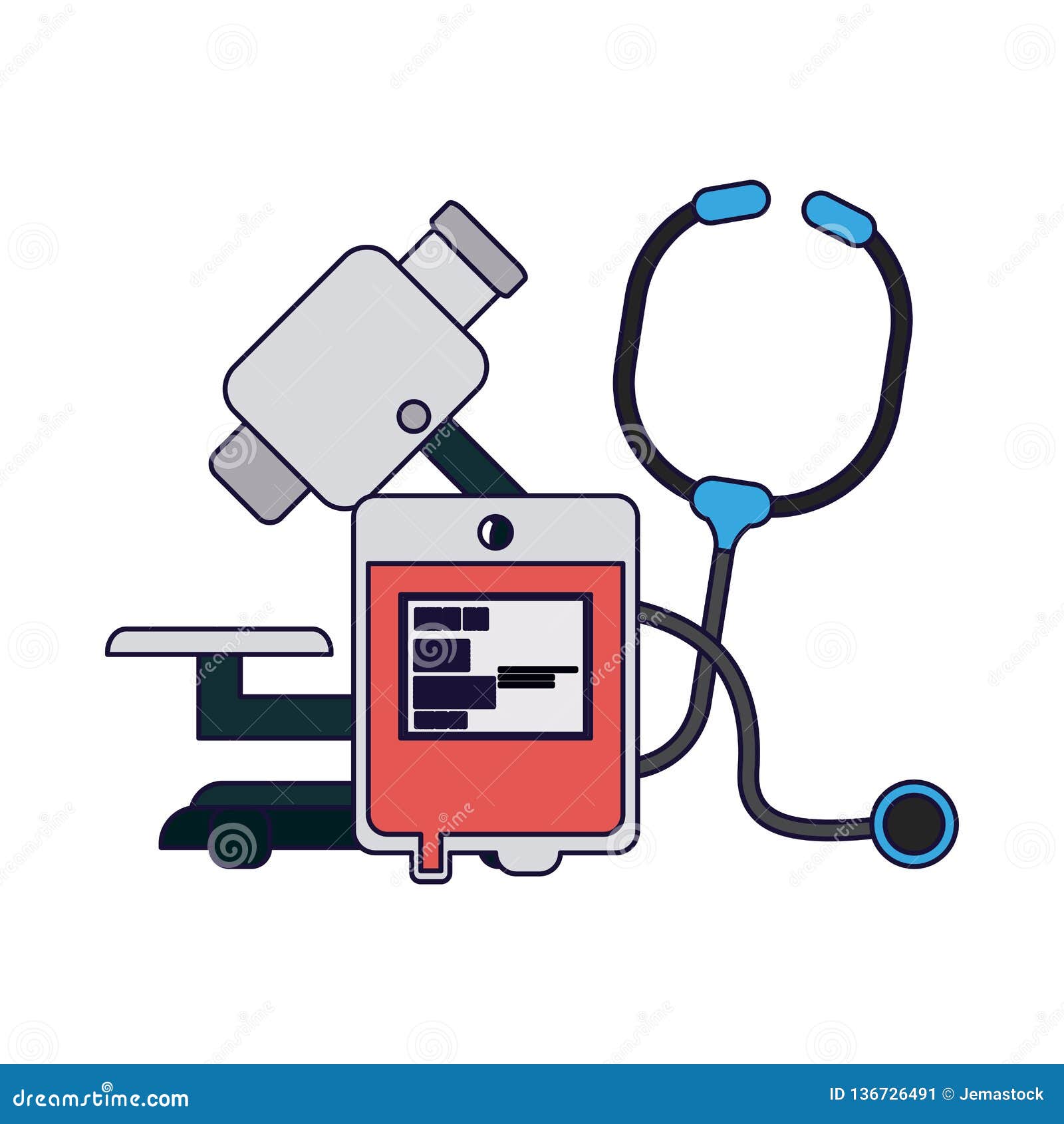 Medical elements concept stock vector. Illustration of communication ...