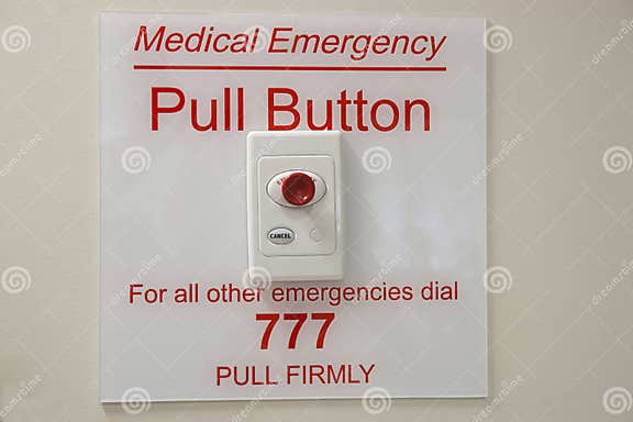 Medical Emergency Call Point. Stock Image - Image of icon, wall: 44466289
