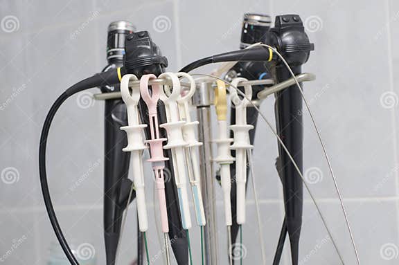 Medical endoscopy tools stock photo. Image of emergency - 18366464