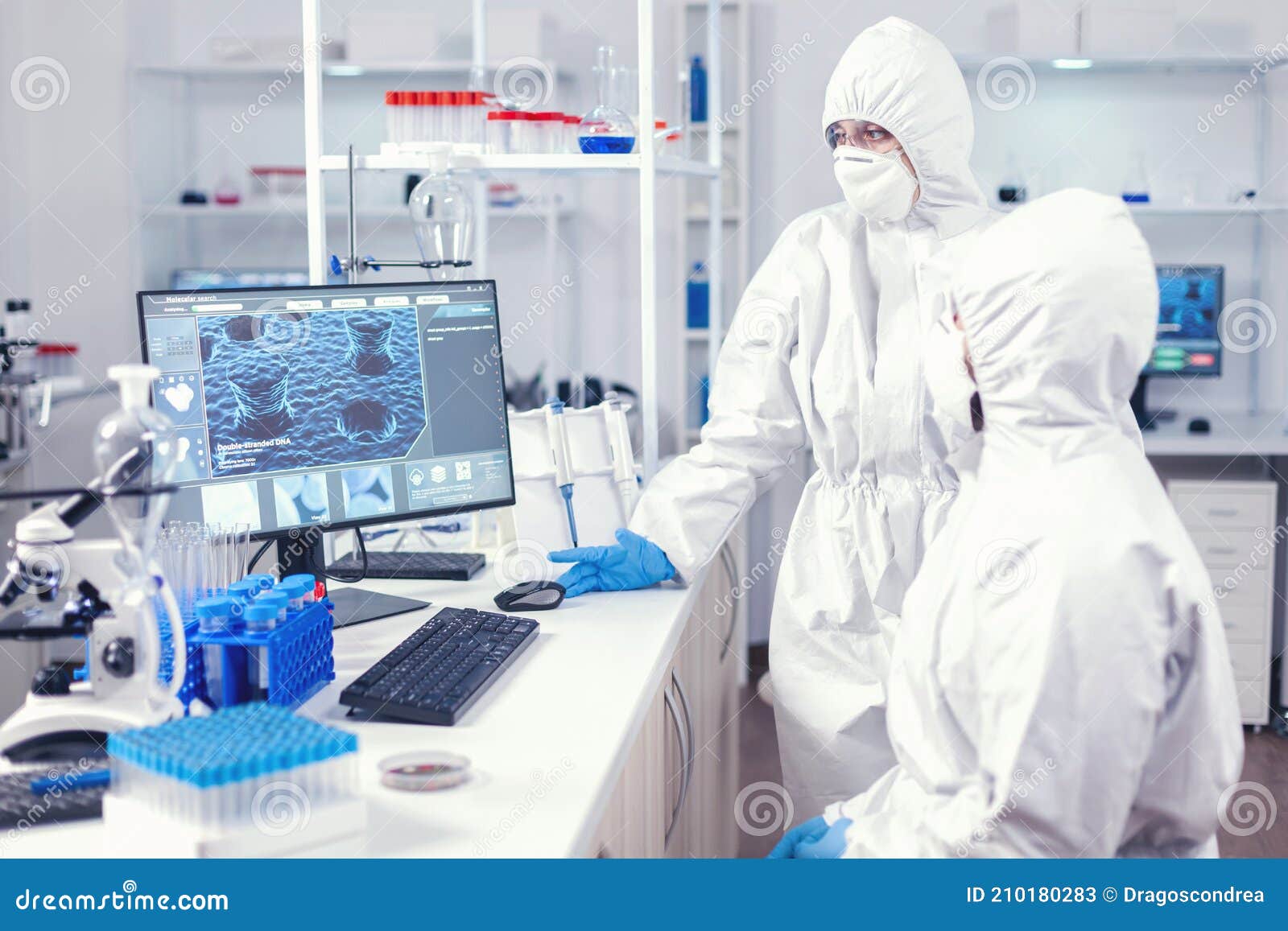 Medical Engineers Developing Vaccine for Coronavirus Stock Image ...