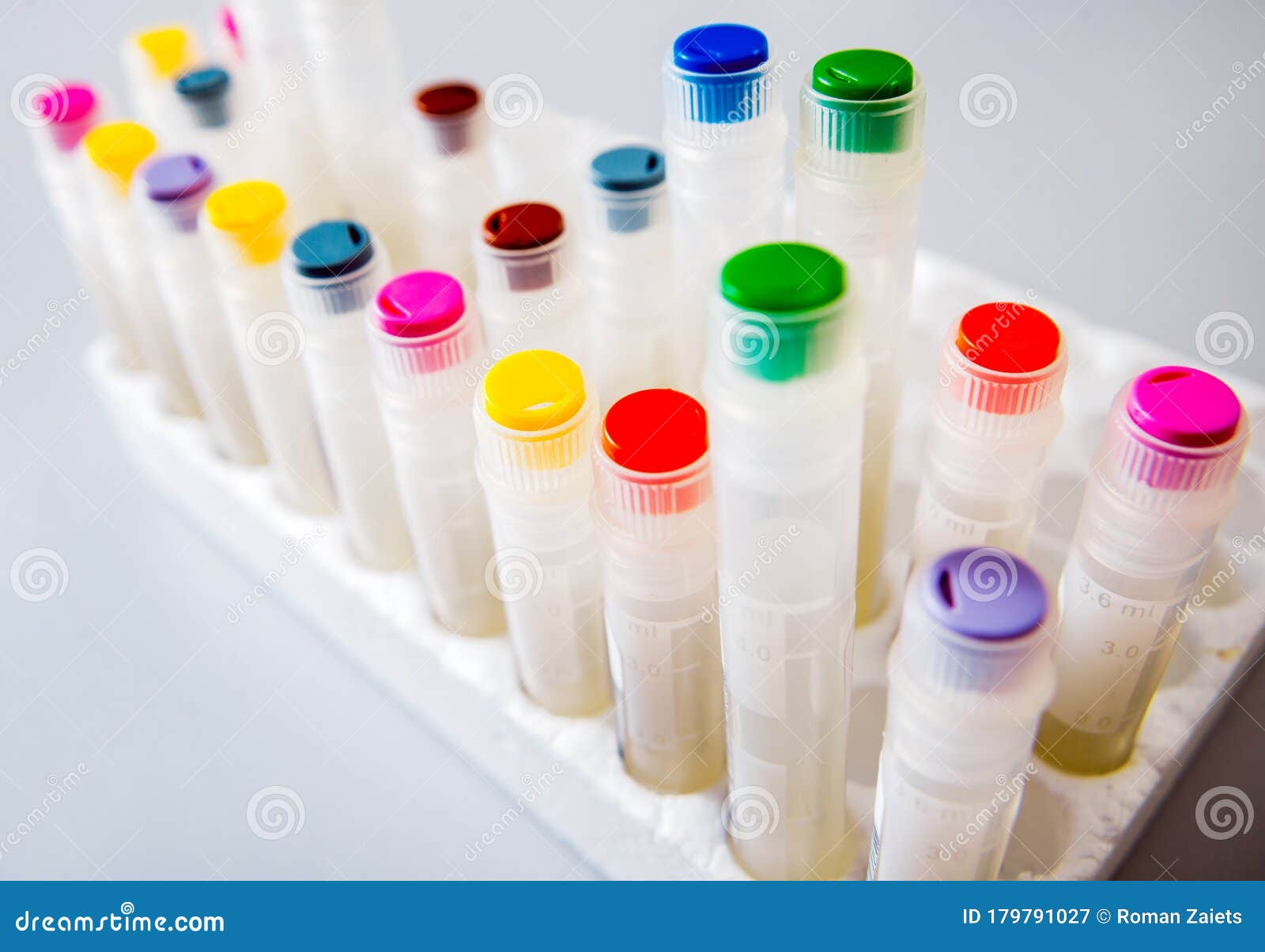 Medical Equipment. Biochemistry Test. Tubes and Containers Stock Image ...