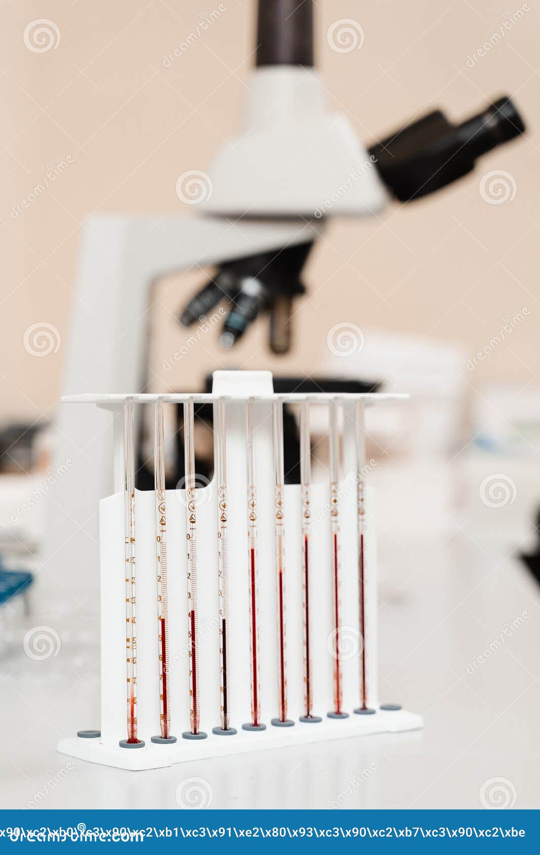 Medical Equipment for Blood Test and Analysis Using Microscope, Micro ...