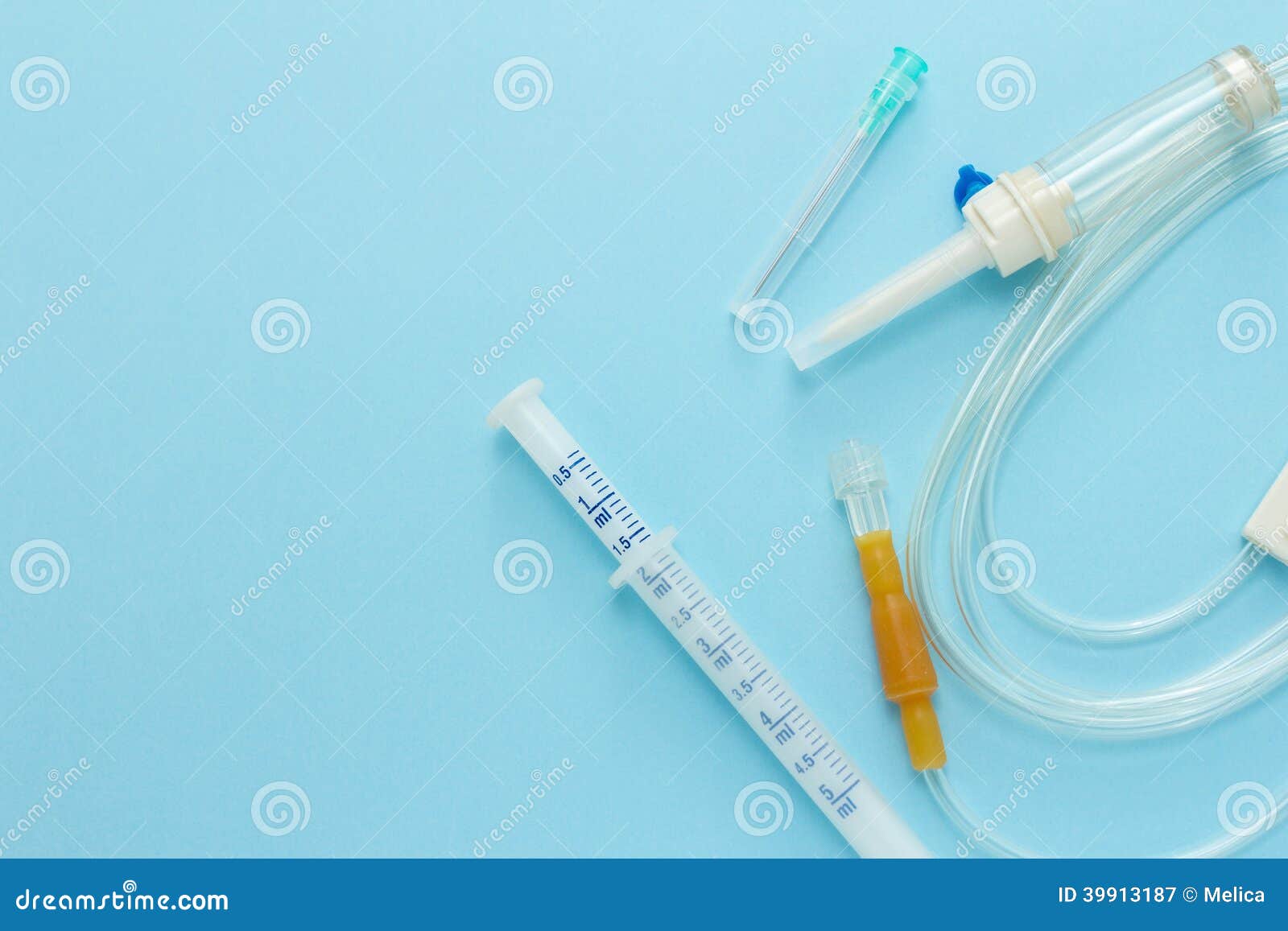 Drip Intravenous System On The Background Of Work In Hospital. M ...