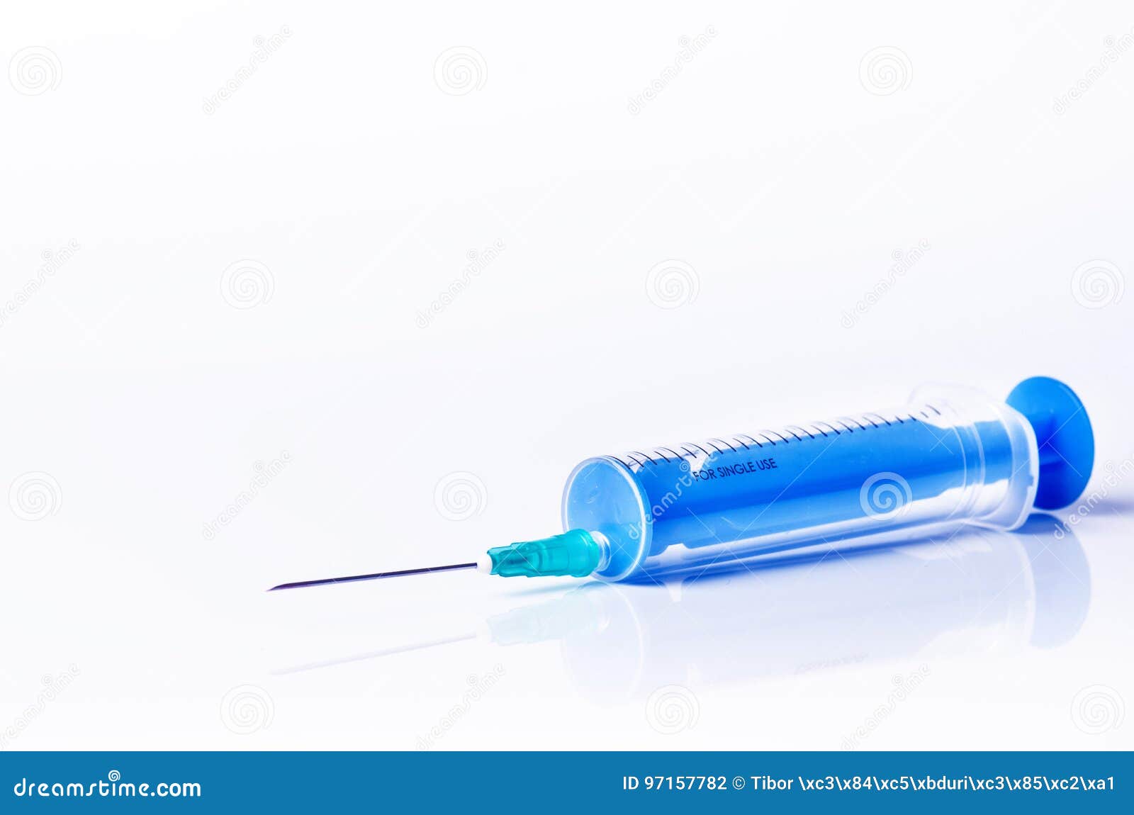 Medical Equipment. Injection Isolated on a White Background with ...