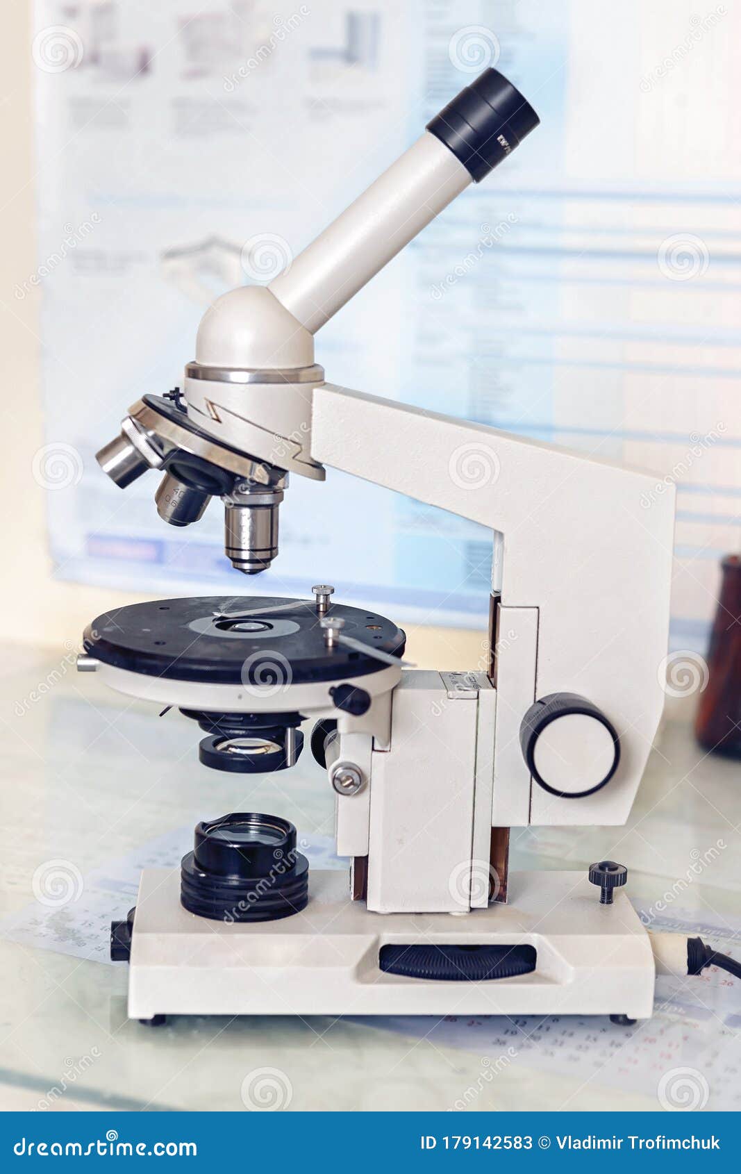 Medical Equipment Microscope Stock Image - Image of equipment ...