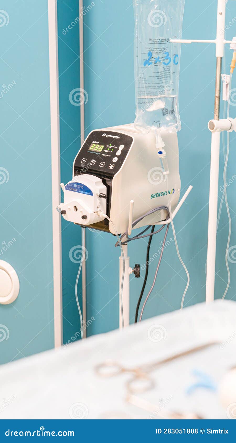 Surgeon is Using Surgical Operation Tools in Operating Room Stock Photo ...