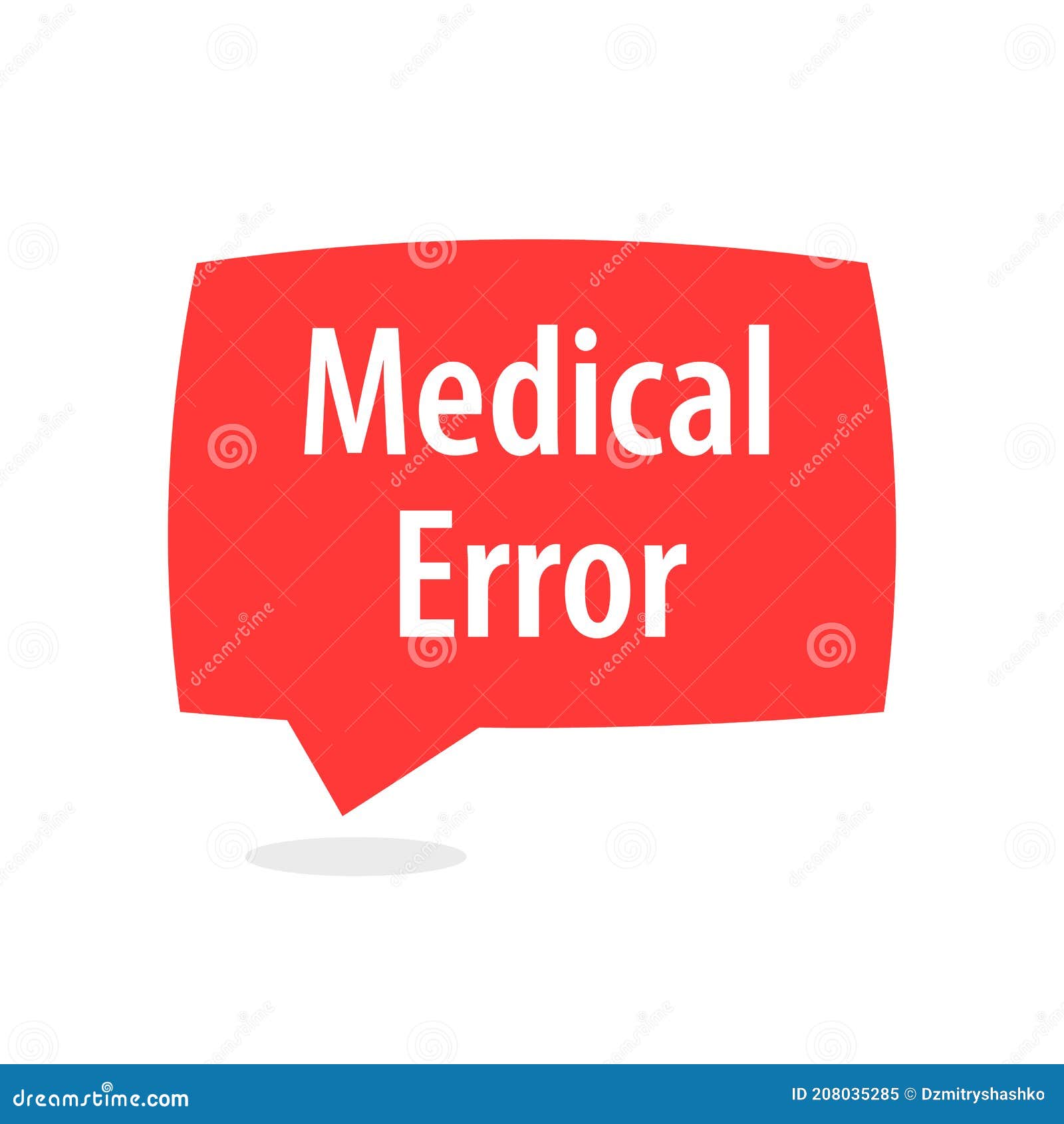 Medical Error Speech Bubble Icon. Clipart Image Stock Vector ...