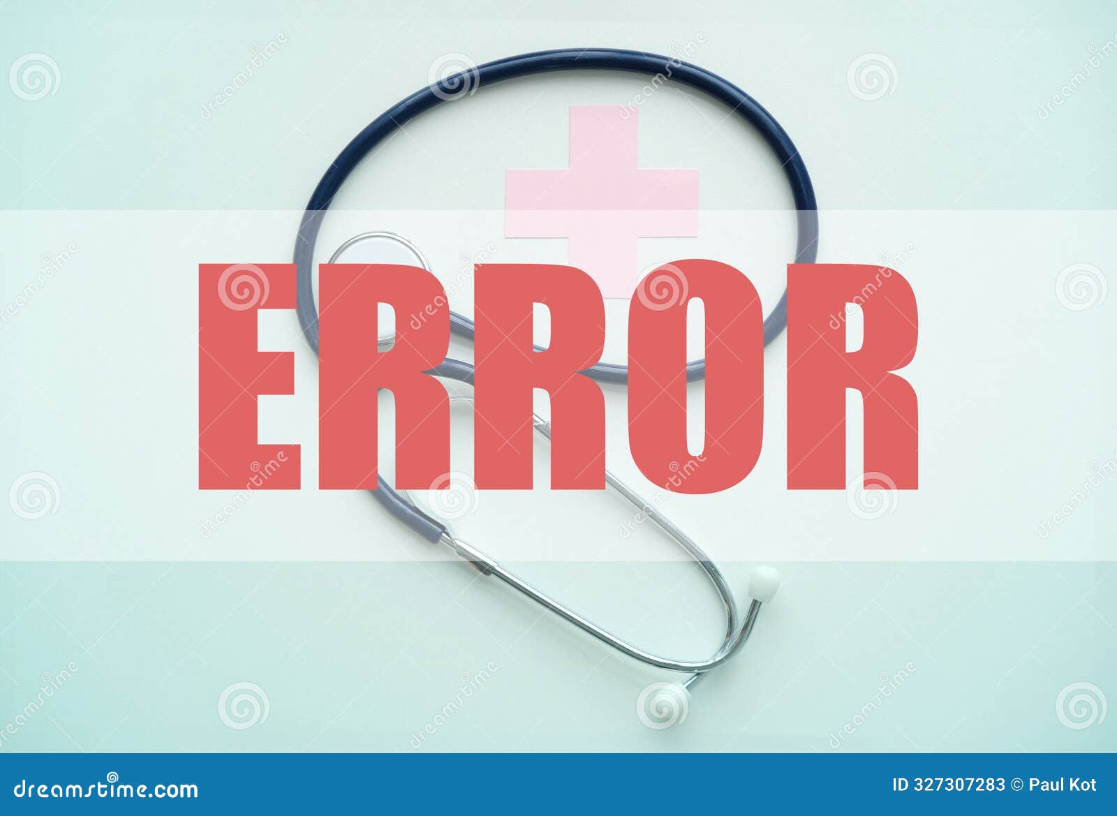 Medical Error Text on a Paper with Stethoscope Stock Image - Image of ...