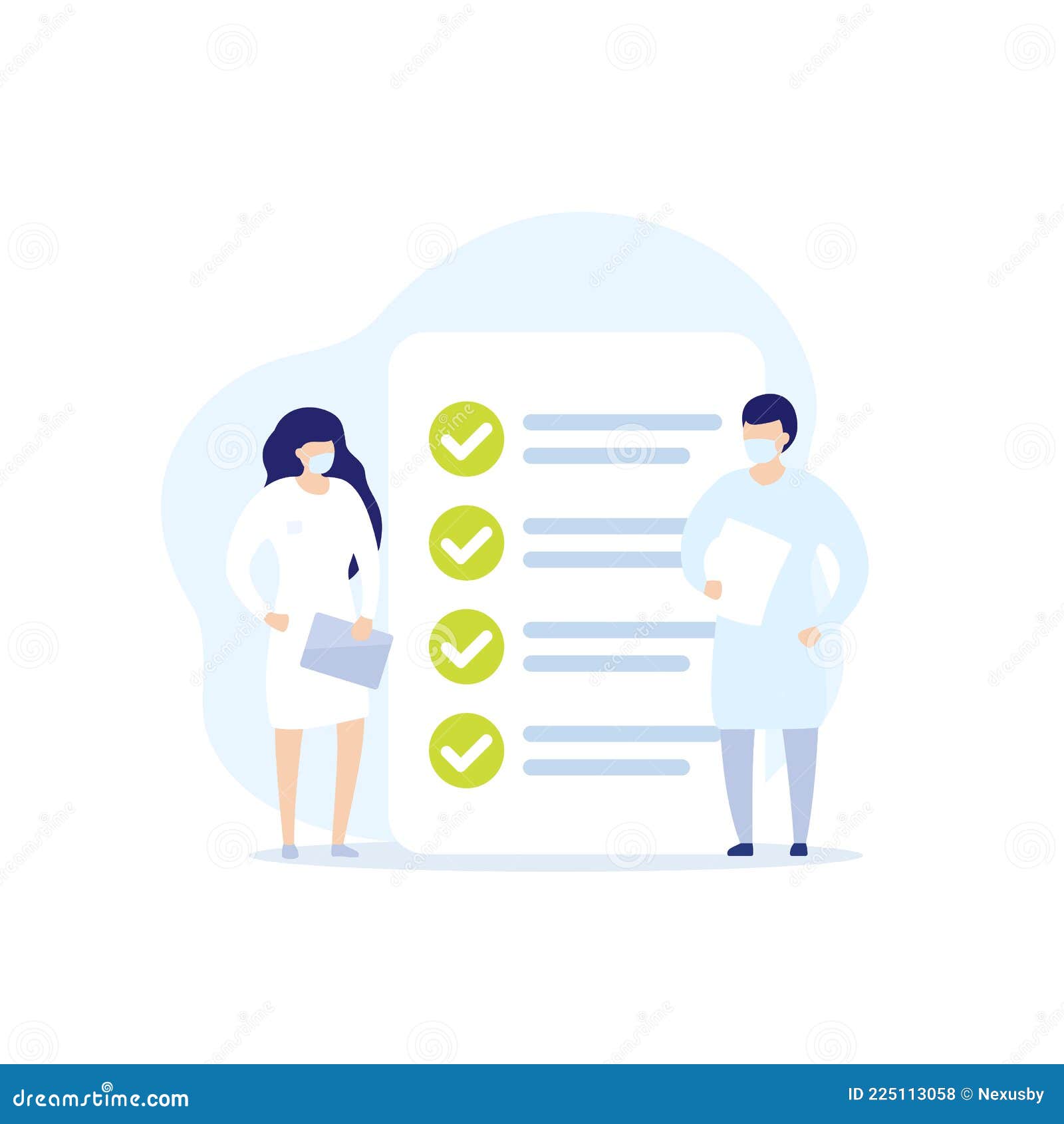 Medical Examination, Doctors and Checklist Icon Stock Vector ...
