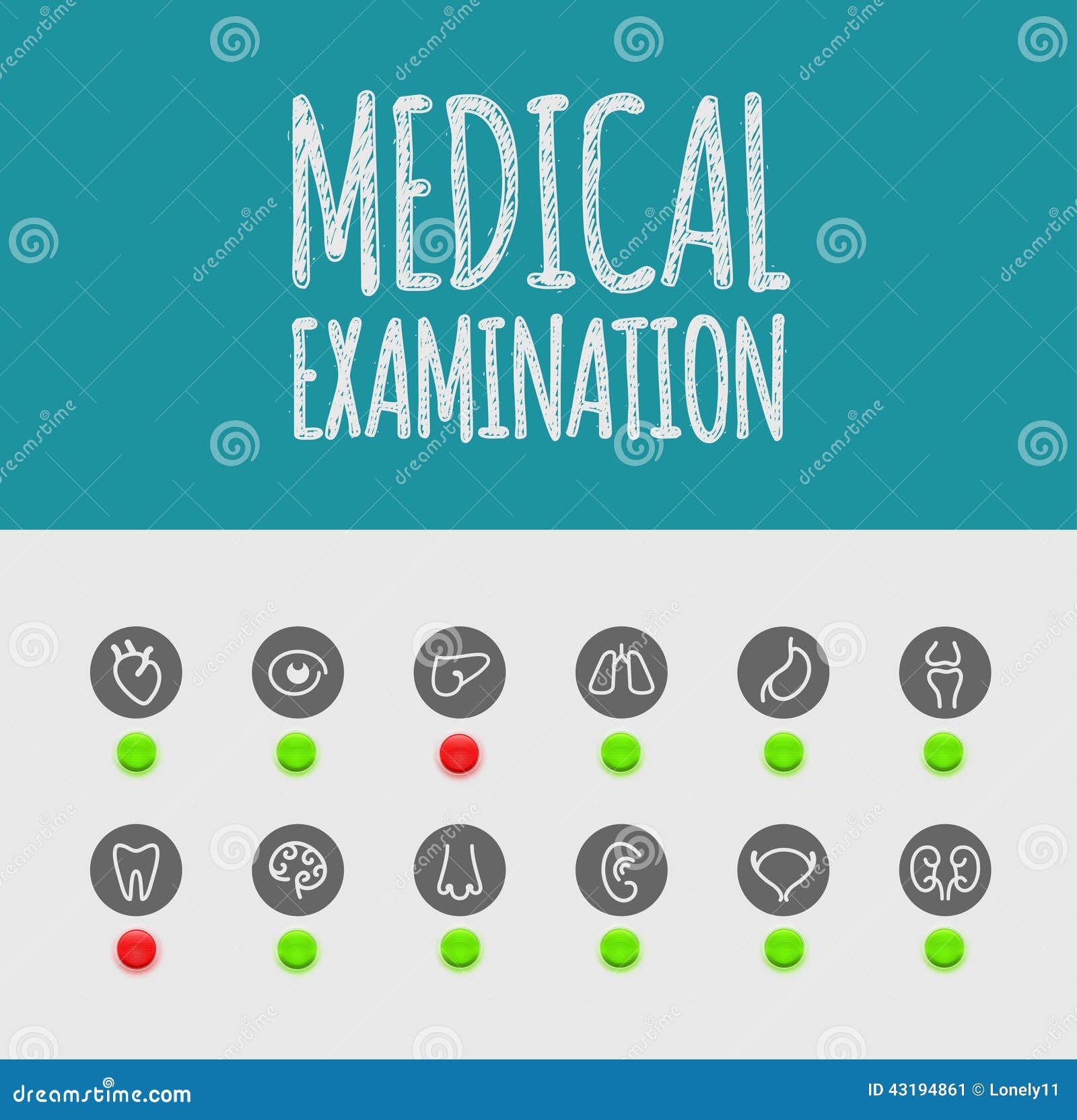 Medical Examination stock vector. Illustration of examining - 43194861