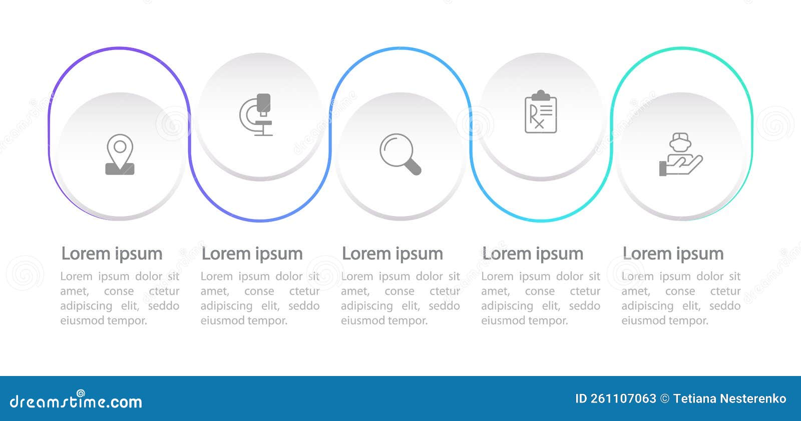 Medical Examination Infographic Chart Design Template Stock Vector ...