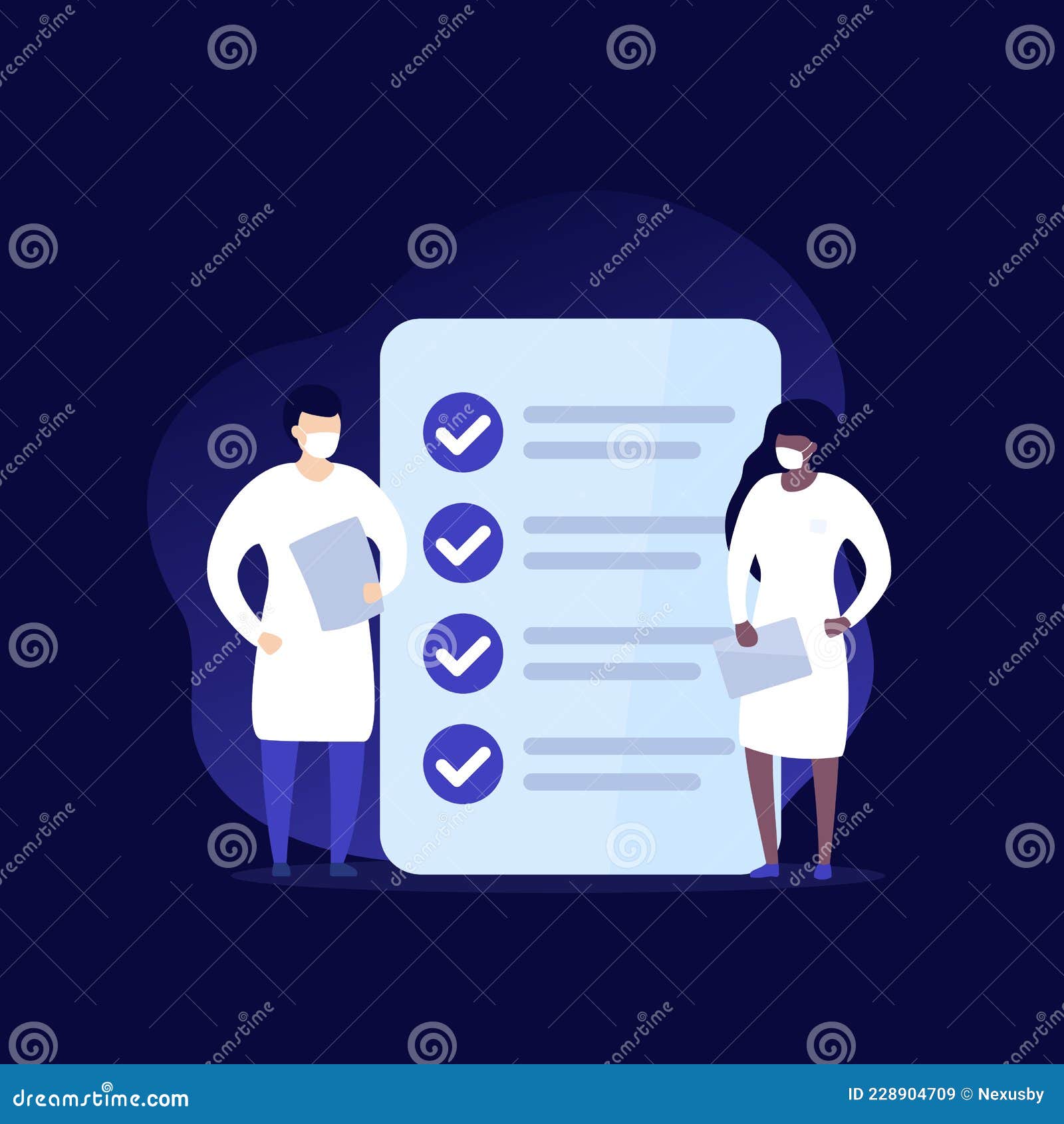 Medical Examination Vector Icon with Doctors Stock Vector ...