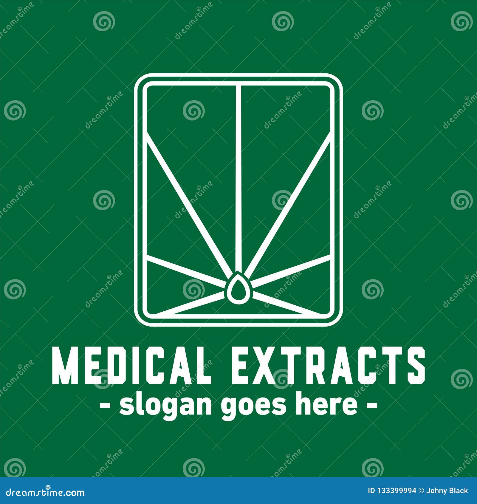 Medical Extracts Design Template. Medicinal Marijuana Leaf Logo.Medical ...