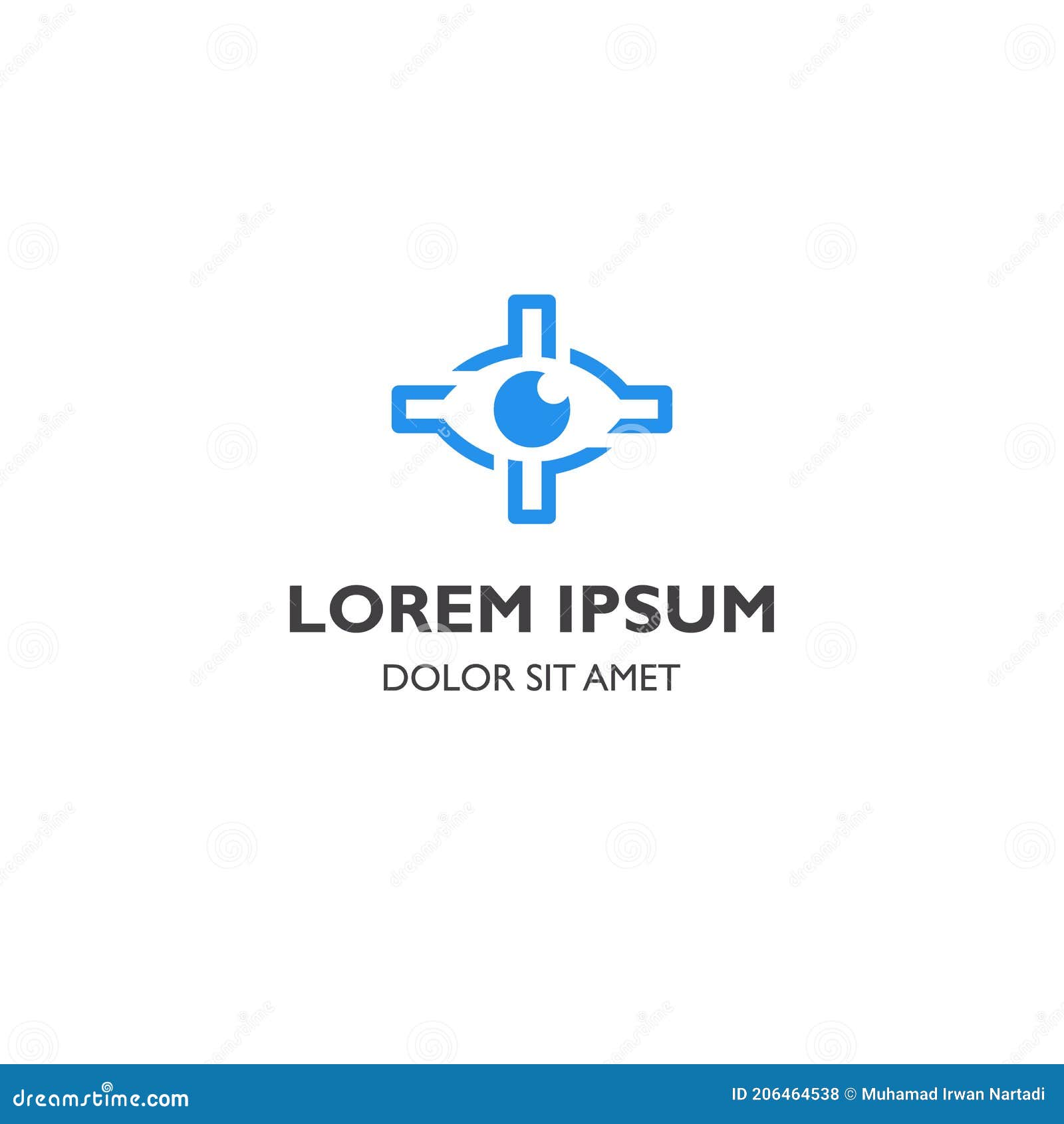 Medical Eye, Vision Cross Vector Logo Icon Template Stock Vector ...