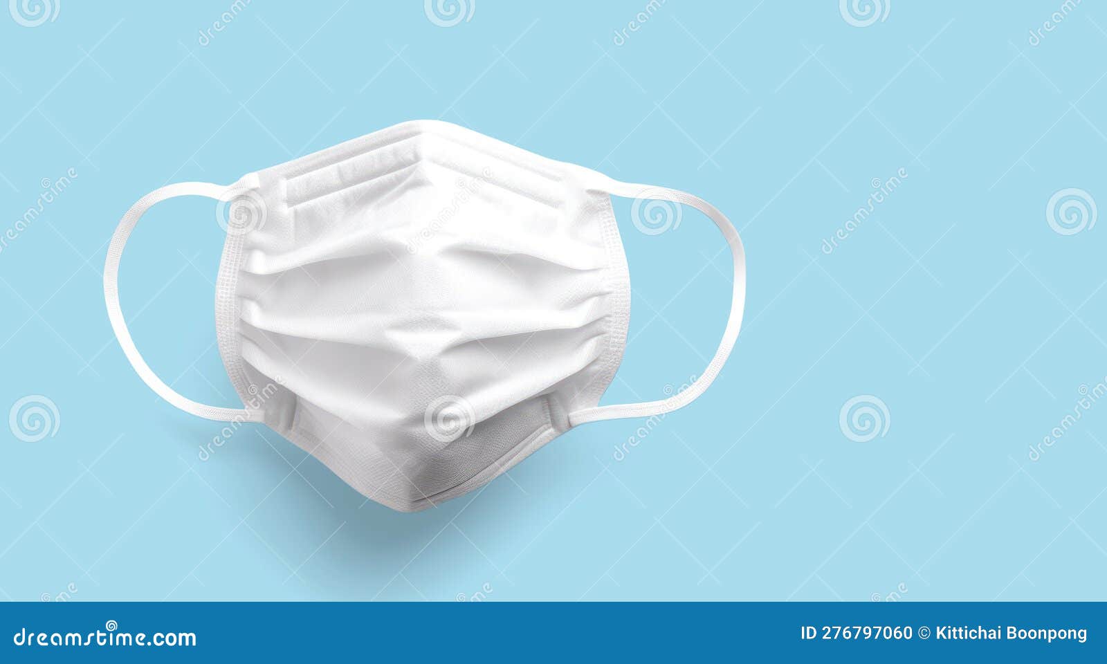Medical Face Mask Isolated with Clipping Path Stock Photo - Image of ...