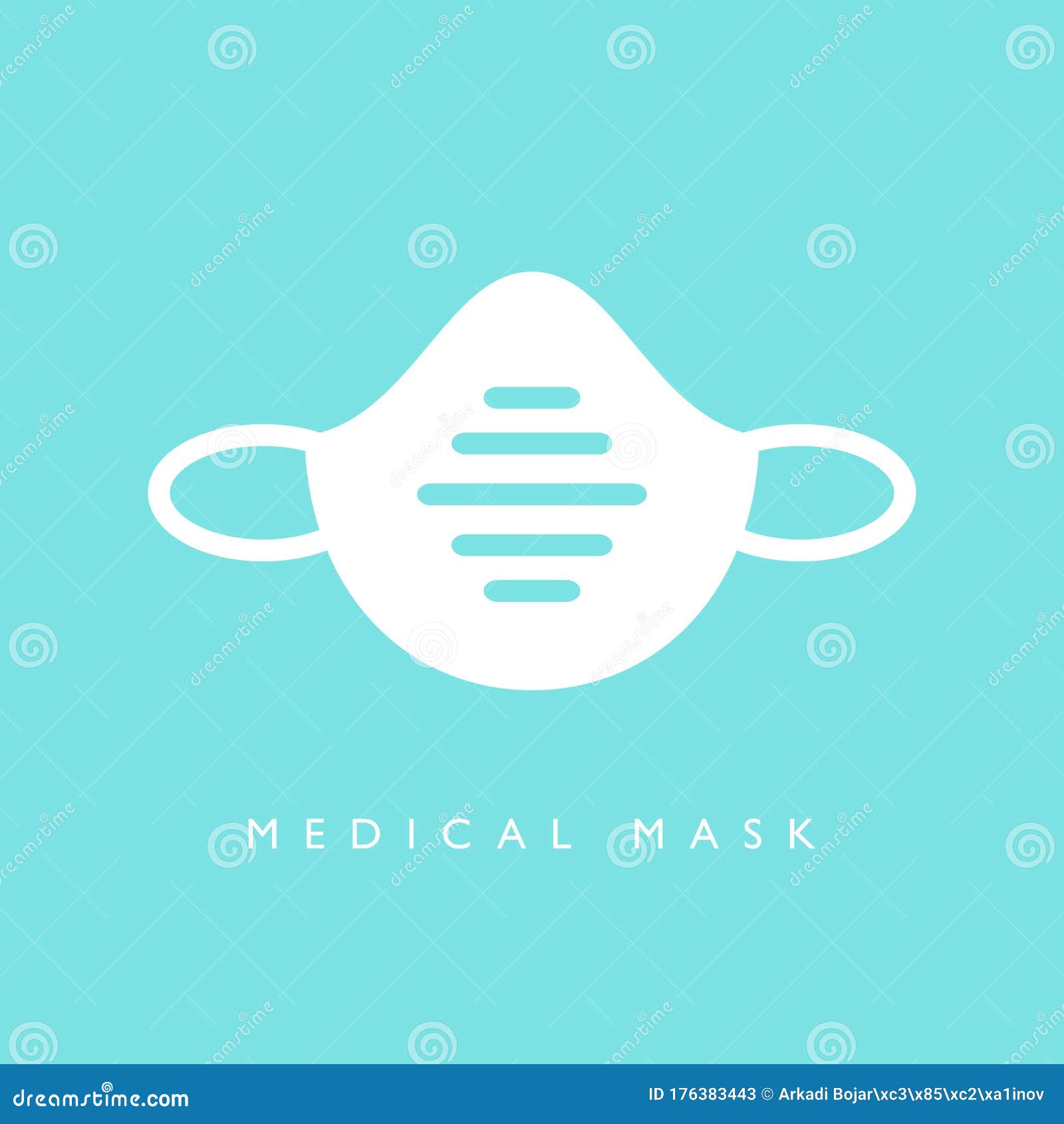Medical Face Mask Vector Icon Stock Vector - Illustration of ...