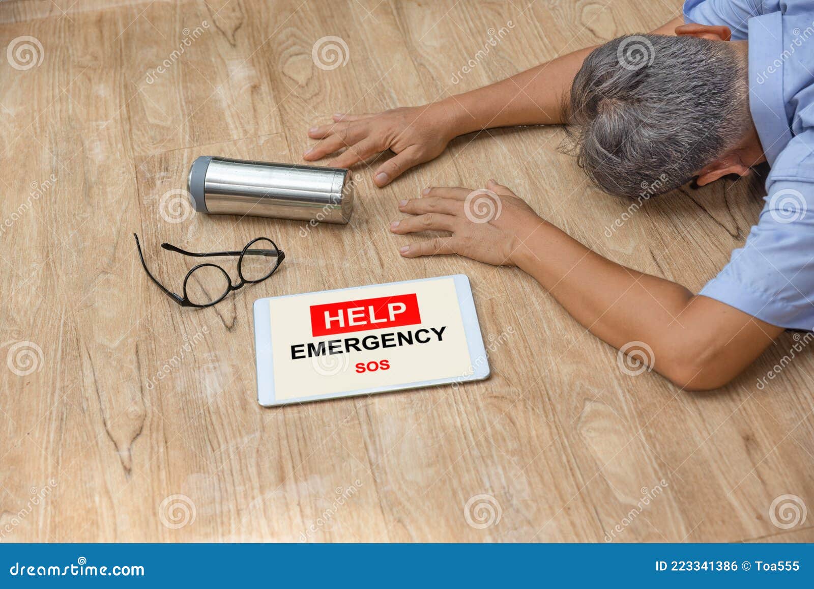 Medical Fall Accident Detection is Alert that Senior Man Falling ...