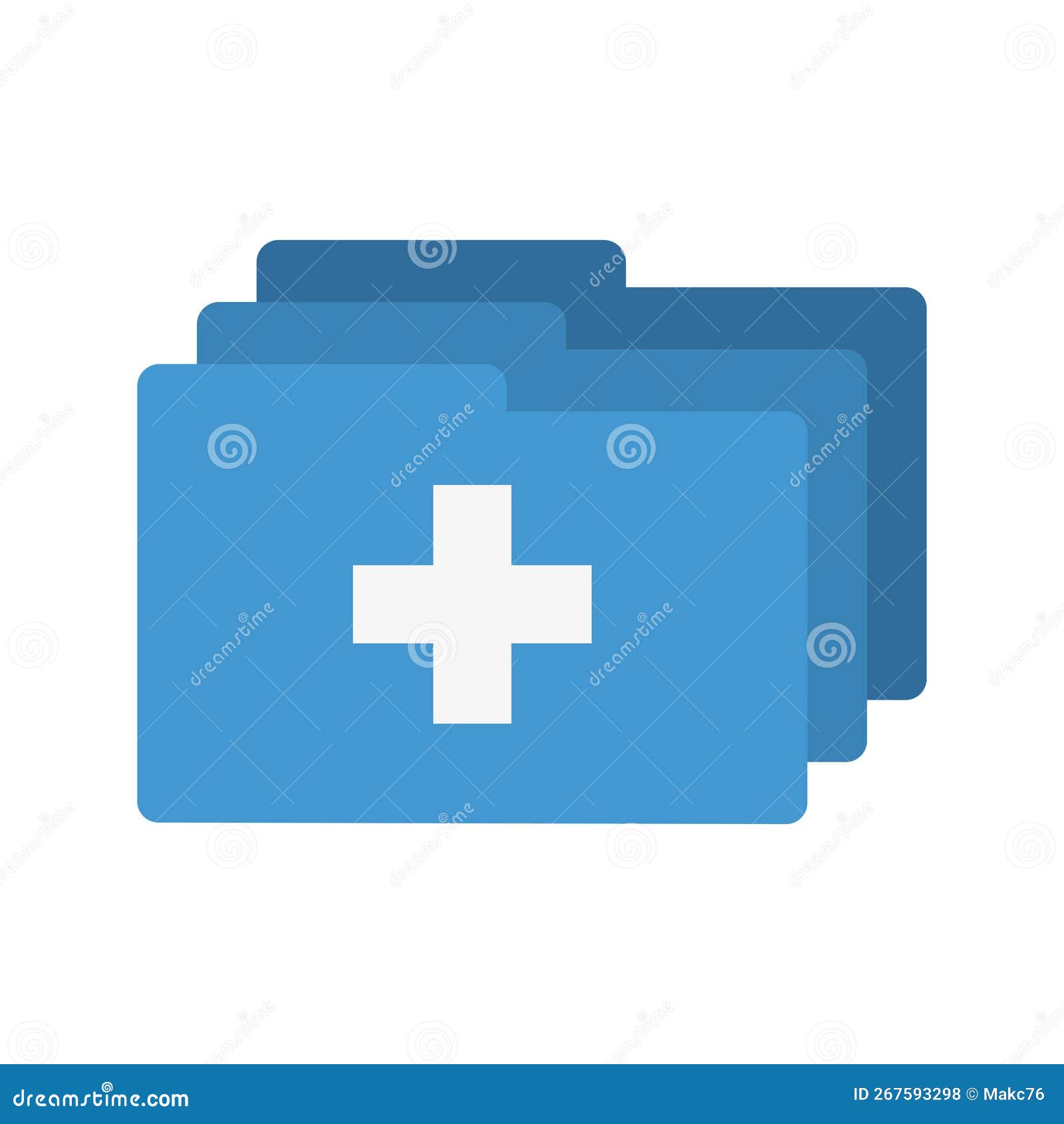 Medical File Folder Icon. Patient Disease History Stock Vector ...