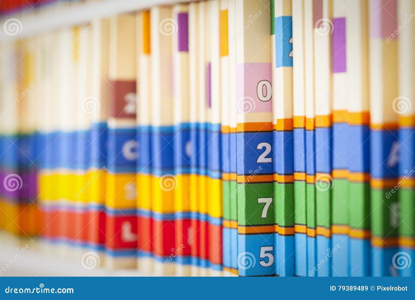 Medical Files on Shelf stock image. Image of shelf, document - 79389489