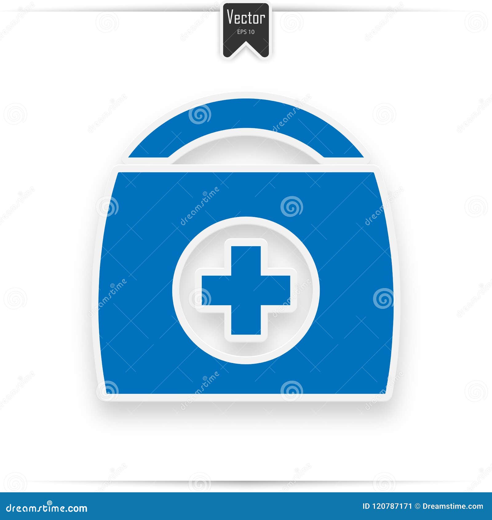 Medical First aid box sign stock vector. Illustration of aspirin ...