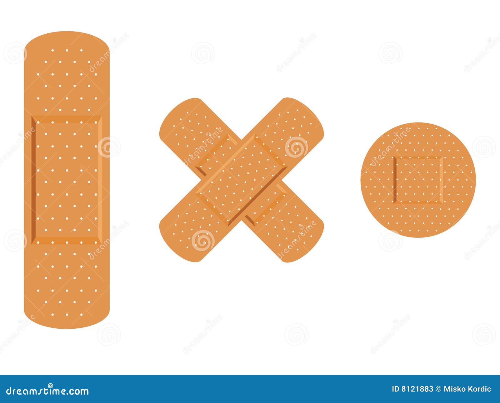 Medical first aid plaster stock vector. Illustration of cross - 8121883