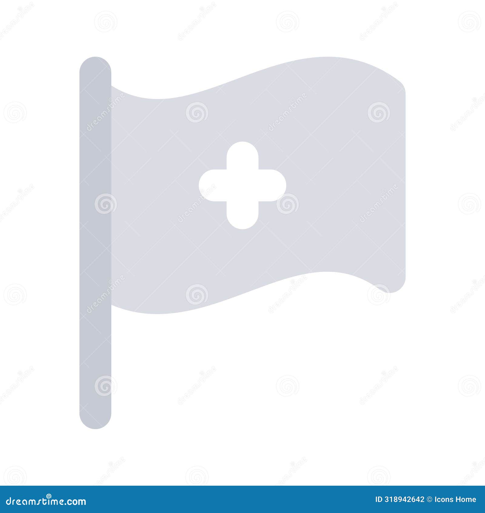 Medical Flag Vector Design Isolated on White Background Stock Vector ...