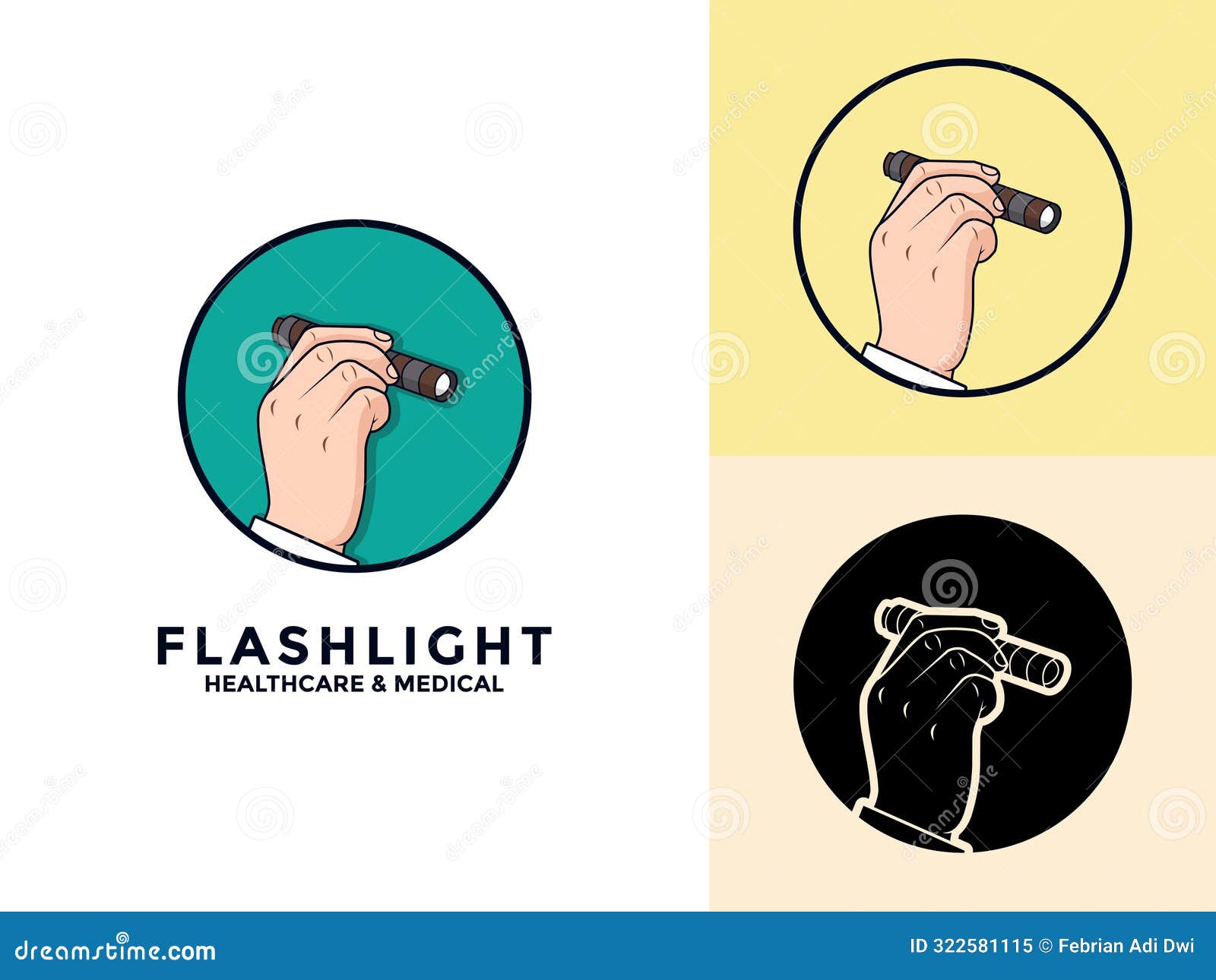 Medical Flashlight Logo and Icon.medical Flashlight Vector Icon for Web ...
