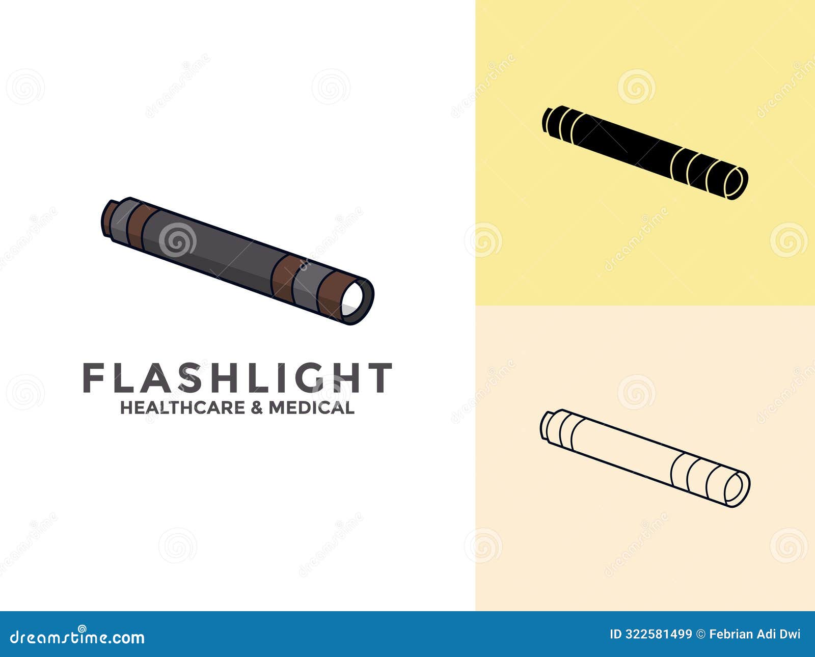 Medical Flashlight Logo and Icon.medical Flashlight Vector Icon for Web ...