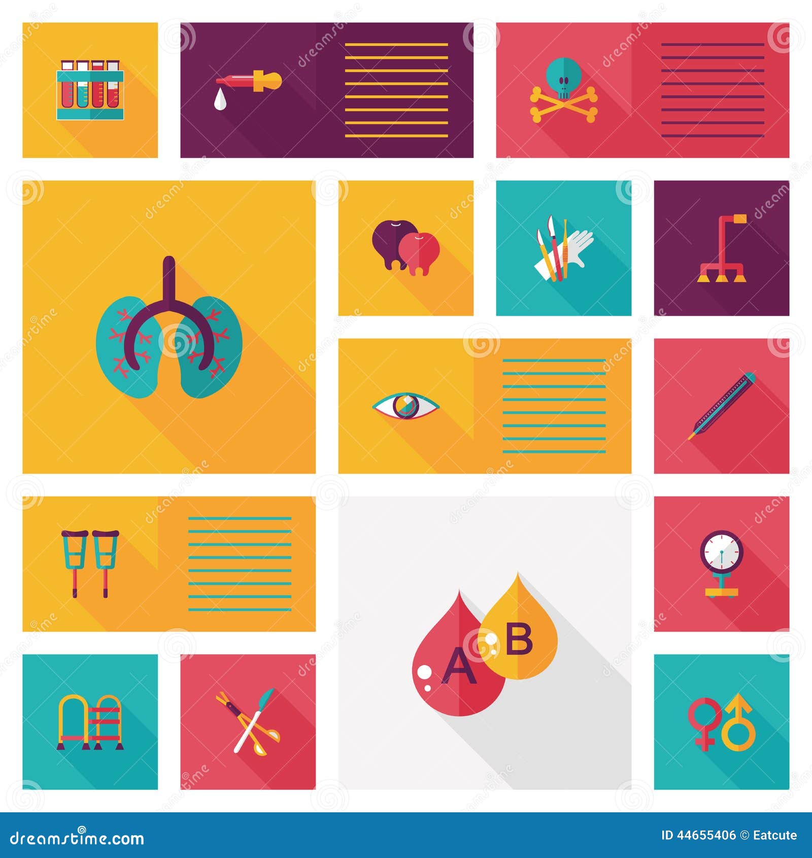 Medical Flat Ui Background,eps10 Stock Vector - Illustration of pill ...