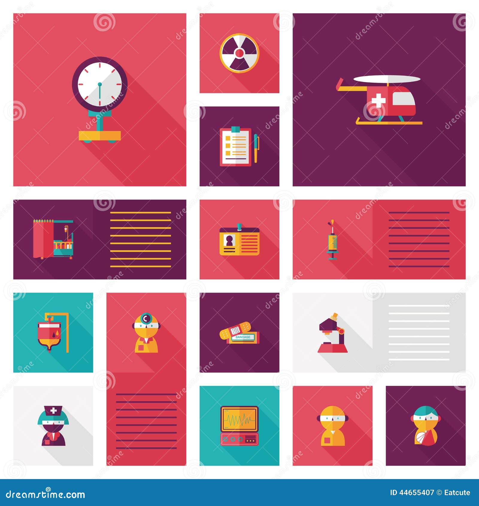 Medical Flat Ui Background,eps10 Stock Vector - Illustration of syringe ...
