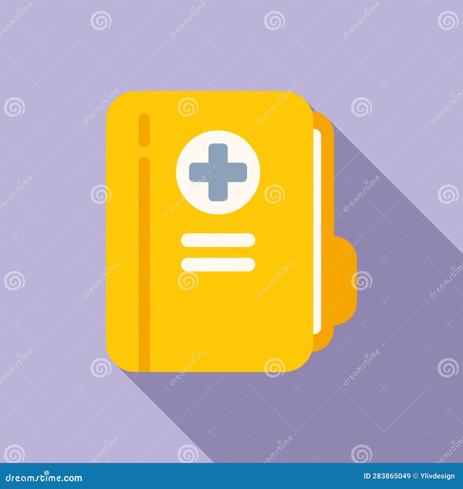 Medical Folder Icon Flat Vector. Test Lab Stock Vector - Illustration ...