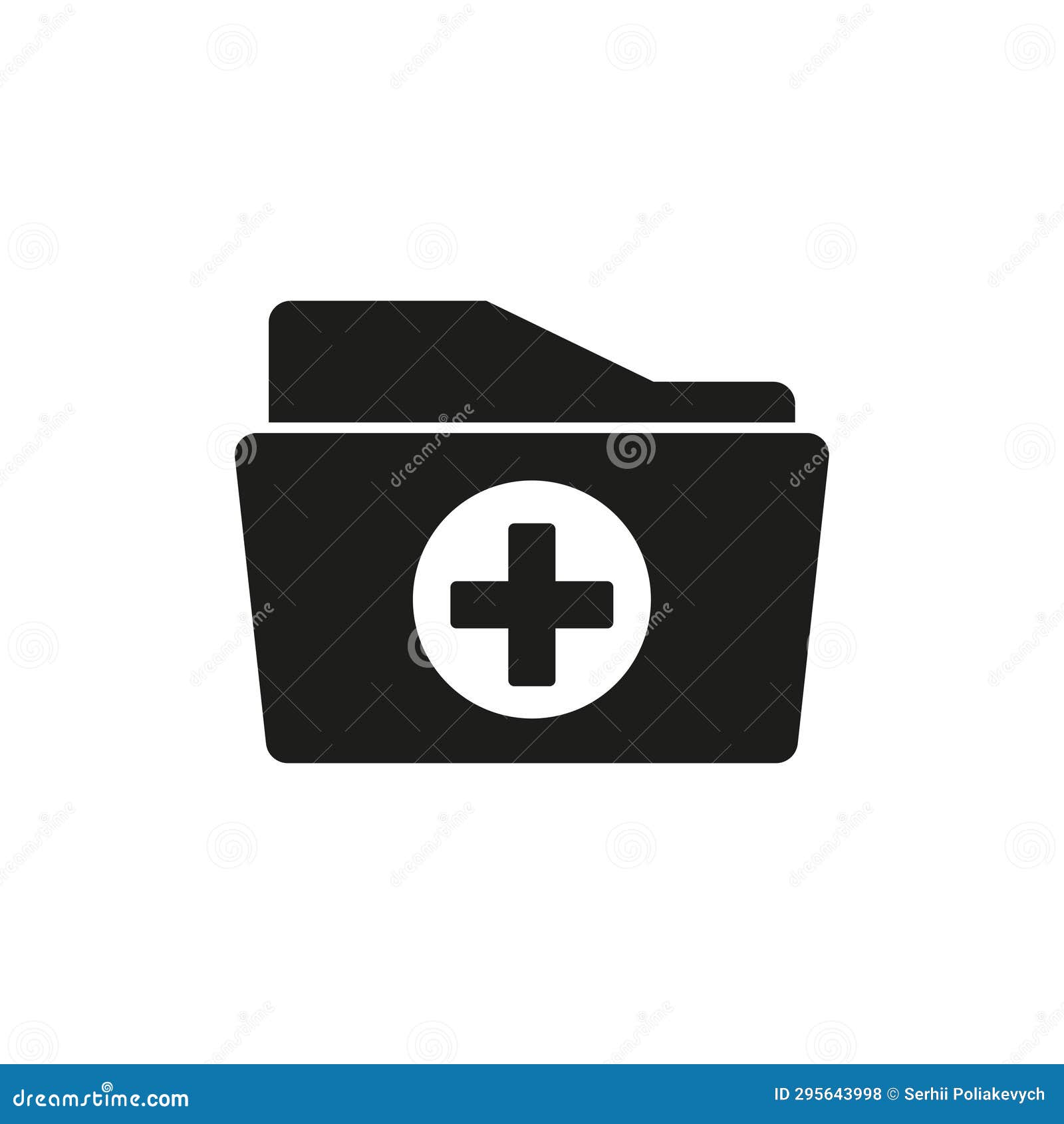 Medical Folder Icon. Vector Illustration. EPS10 Stock Vector ...