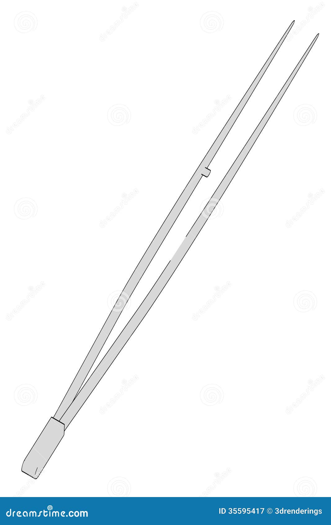 Medical forceps stock illustration. Illustration of draw - 35595417
