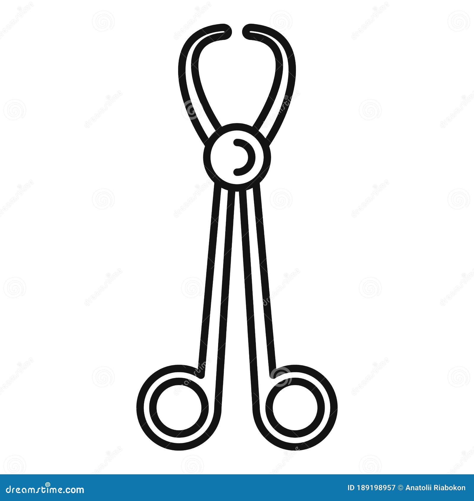 Medical Forceps Isolated Cartoon Set Icon. Vector Illustration Surgical ...