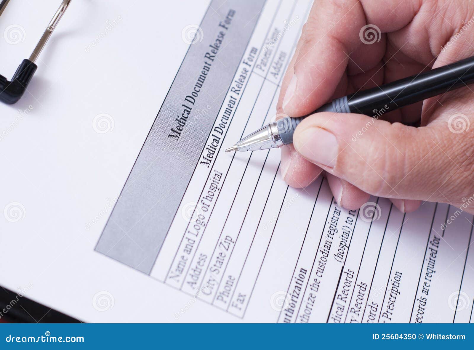 Medical form stock photo. Image of medicine, application - 25604350