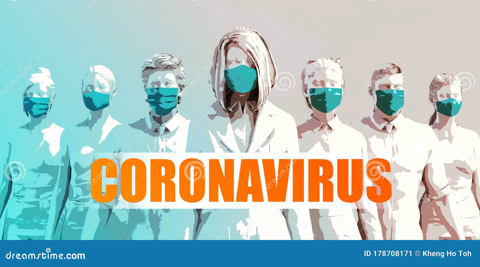 Medical Frontliners Facing Coronavirus Outbreak Stock Illustration ...