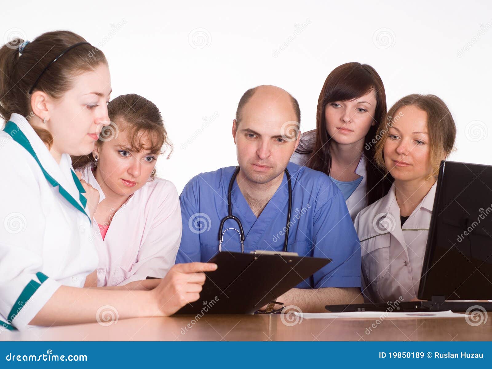 Medical gathering portrait stock image. Image of discussions - 19850189
